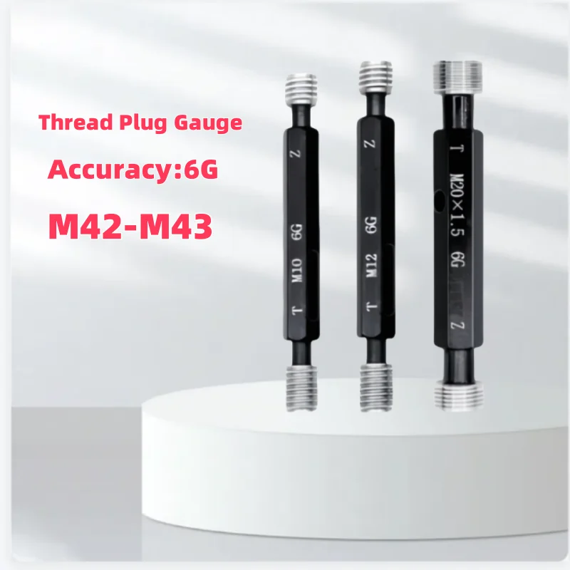 1PCS-M42-M43-Steel-Mer-cury-Gage-Metric-Fine-Thread-Plug-Gauge-High ...