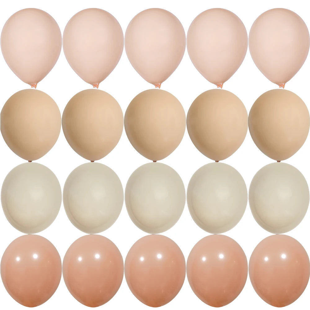 15-20PCS-10inch-Vintage-Balloon-Set-Retro-Pink-Peach-Balloons-for ...