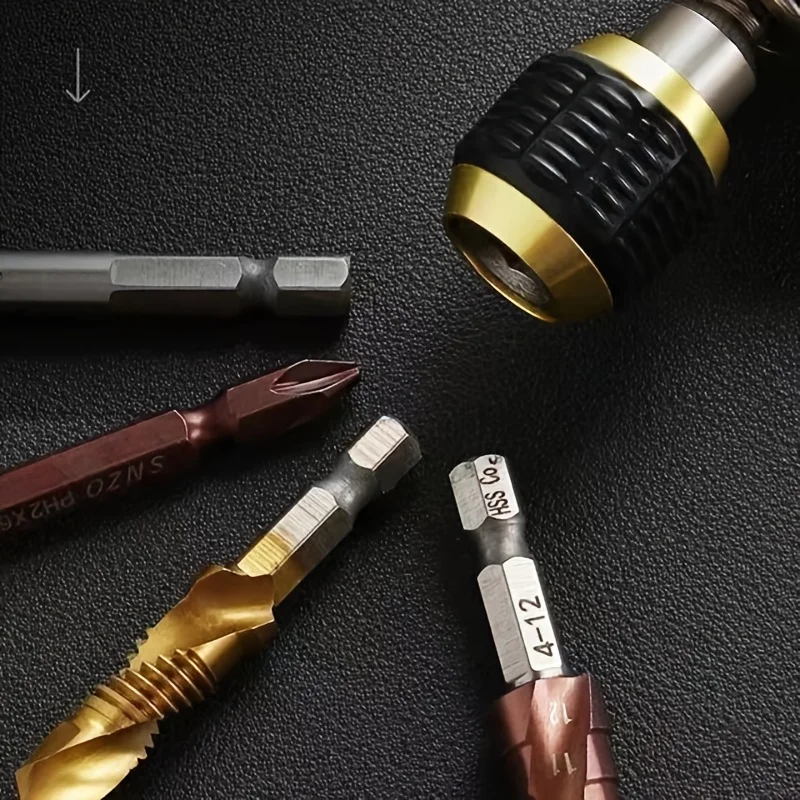 1-4-Hex-Shank-Quick-Coupling-Electric-Drill-Adapter-Self-Locking ...