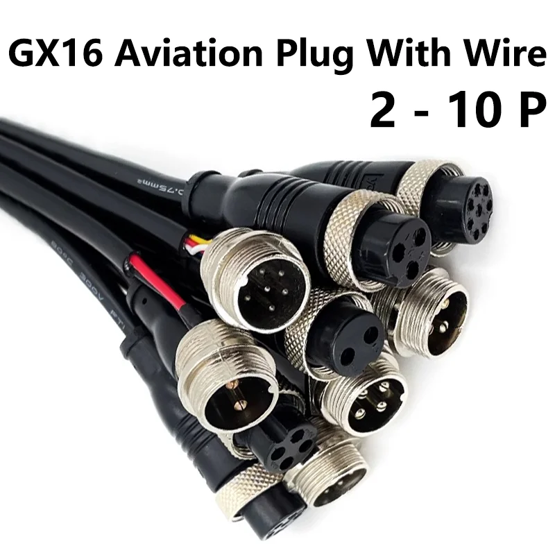5-20PCS-2-3-4-5-6-8Pin-GX16-Aviation-Plug-Socket-Male-to-Female ...