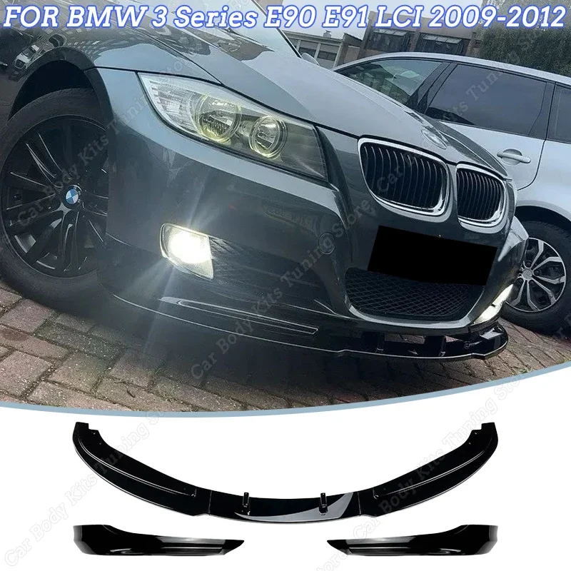 For-BMW-3-Series-E90-E91-320i-318i-320d-LCI-Car-Front-Bumper-Lip ...