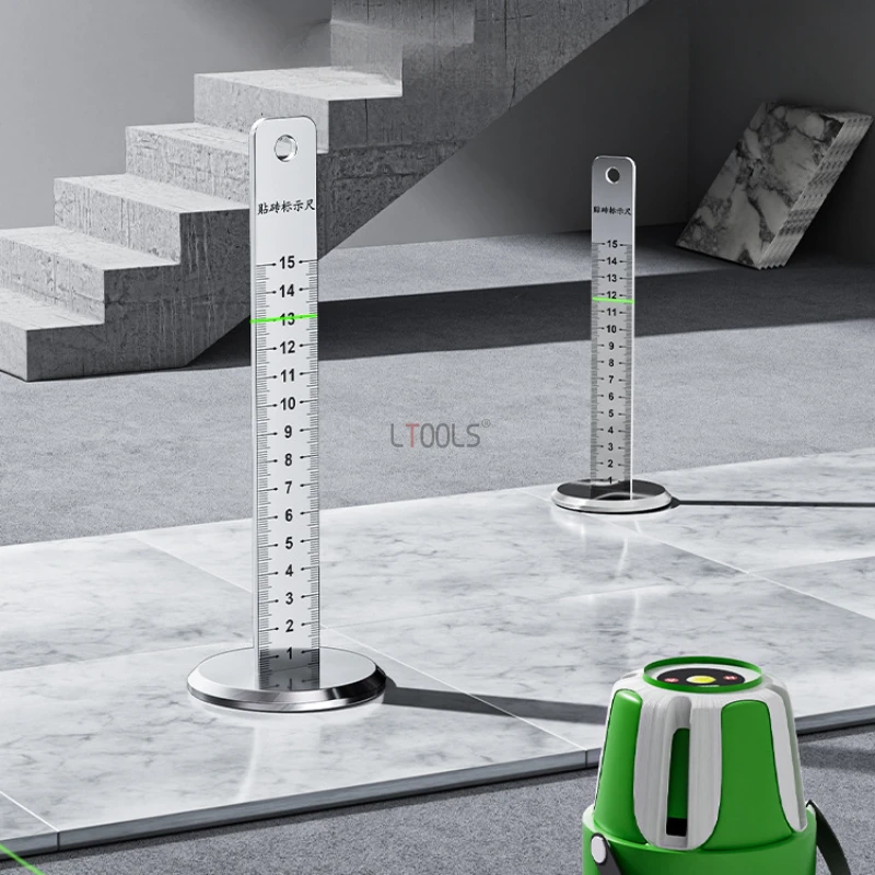 Stainless-Steel-Floor-Tile-Leveling-Ruler-Brick-Tile-Height-Marking ...
