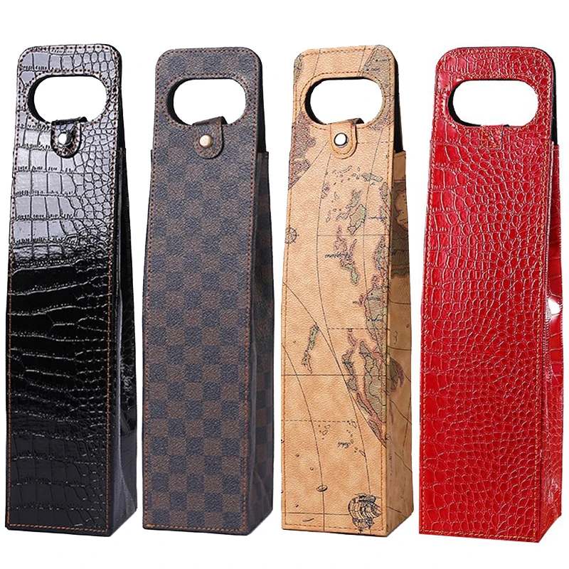 FLYMUYU-Wine-Bags-Wine-Bottle-Boxes-Red-Wines-Bag-Leather-Box-Bottle ...