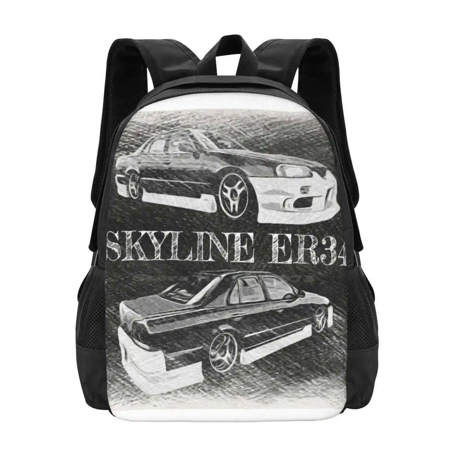 Nissan Skyline Er34 4 Door Stance Car School Bags, Travel Laptop ...