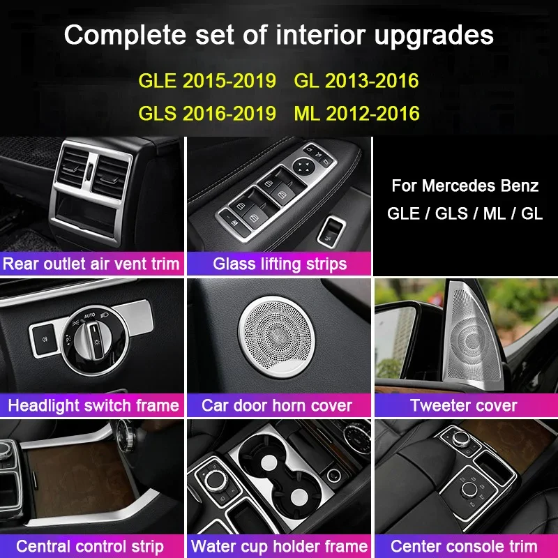 For Mercedes Benz GL Class ML GLE GLS X166 W166 AMG Car Window Lift ...