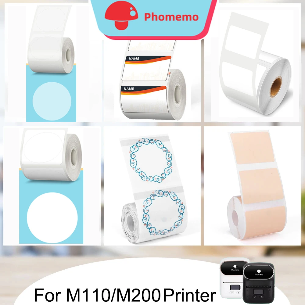 Phomemo-Thermal-Label-Paper-for-M110-M200-Printer-Home-Office-Labels ...