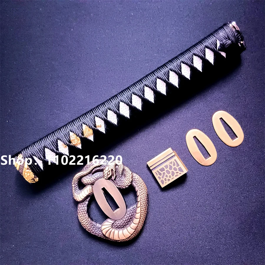 Very Good Sword Parts Handle Tsuka Alloy Fittings Tsuba Handguard Guard ...
