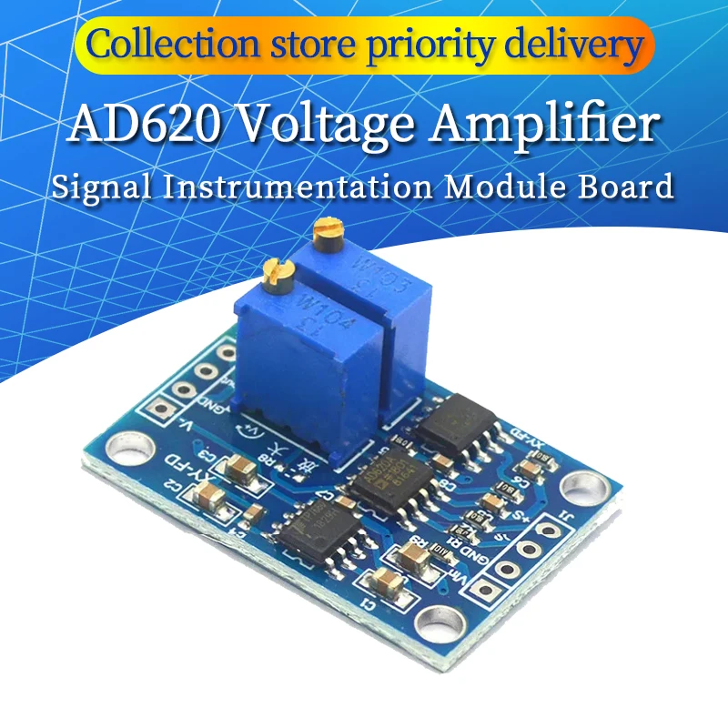 AD620-Microvolt-MV-Voltage-Amplifier-Signal-Instrumentation-Module ...