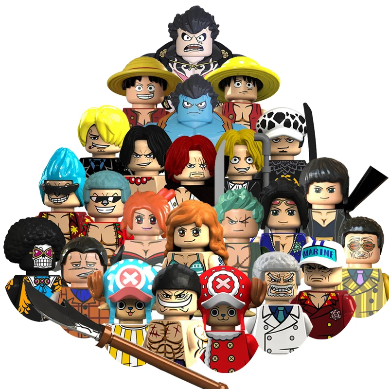 MOC-Anime-Cartoon-Bricks-Dolls-Compatible-One-set-Model-Mini-Education ...