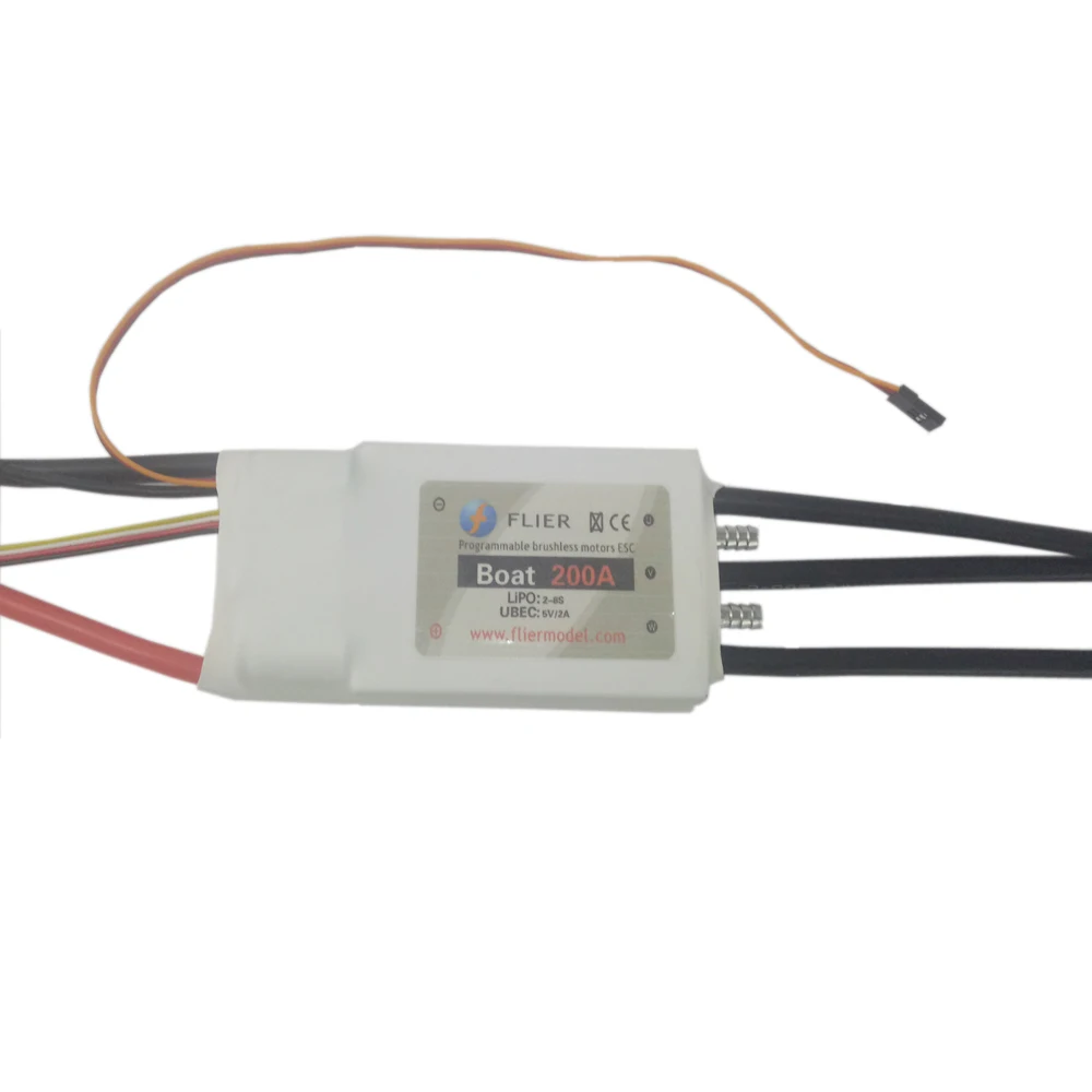 RC-Marine-Brushless-ESC-8S-200A-with-Program-Box-5V-2A-BEC-Electric ...