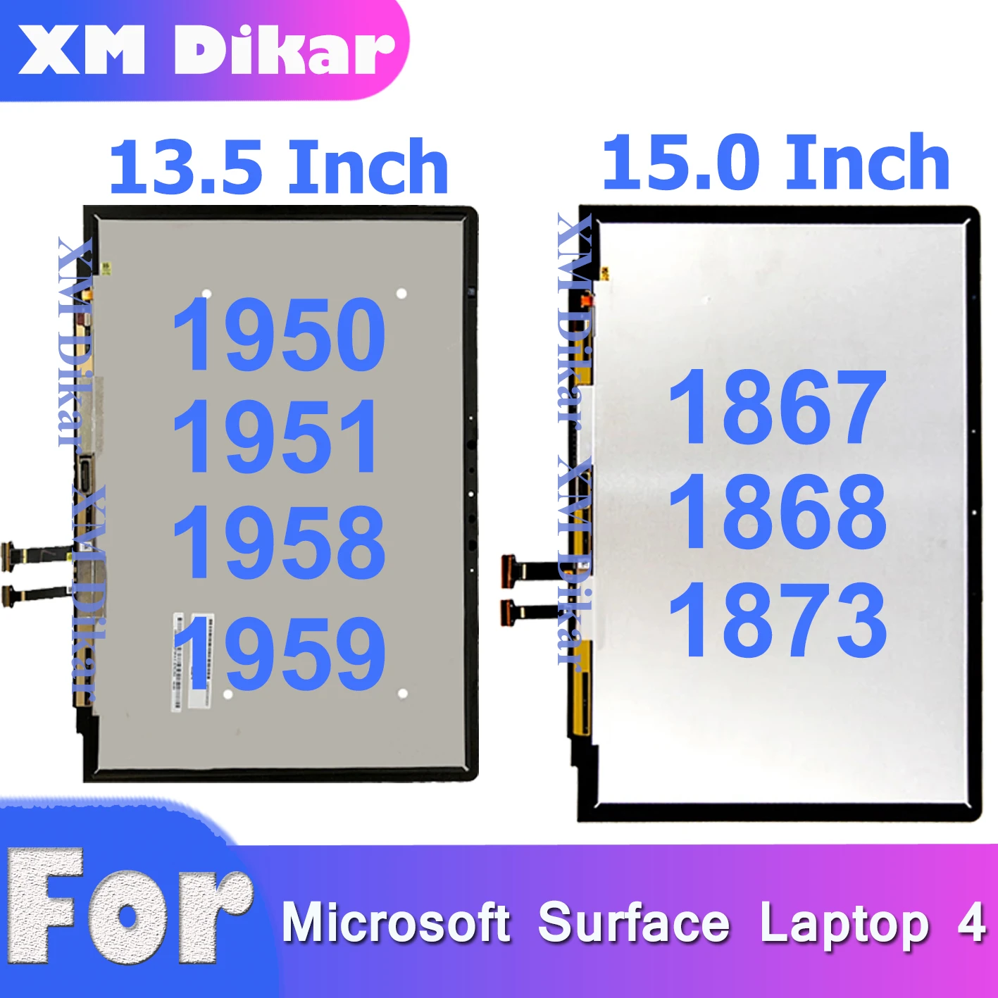 15" For Surface Laptop 4 1867 1868 1873 LCD Display Touch Screen ...