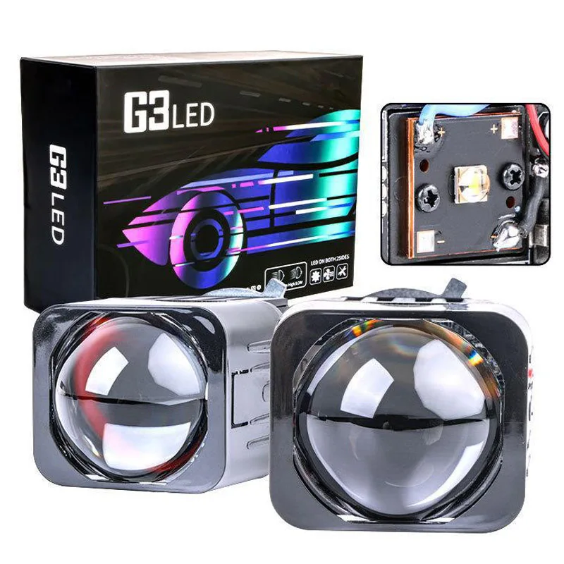 1-5-Inch-Mini-Bi-Led-Projector-Lens-H4-LED-Matrix-Headlight-Module-H7 ...