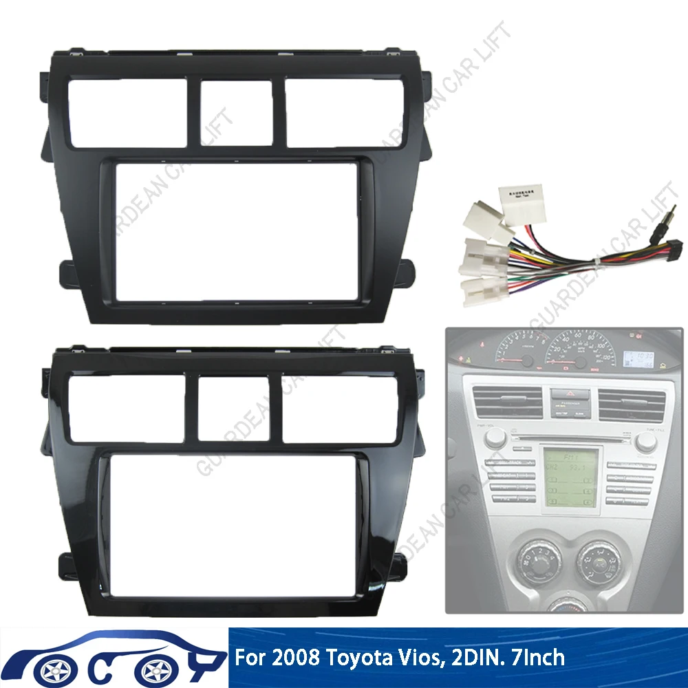 For-Toyota-Vios-2007-2012-7Inch-Car-Radio-Fascias-Android-GPS-MP5 ...
