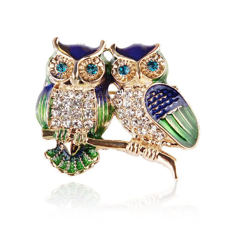 Fashion-Multicolour-Enamel-Cute-Owl-Brooches-For-Women-Luxury ...