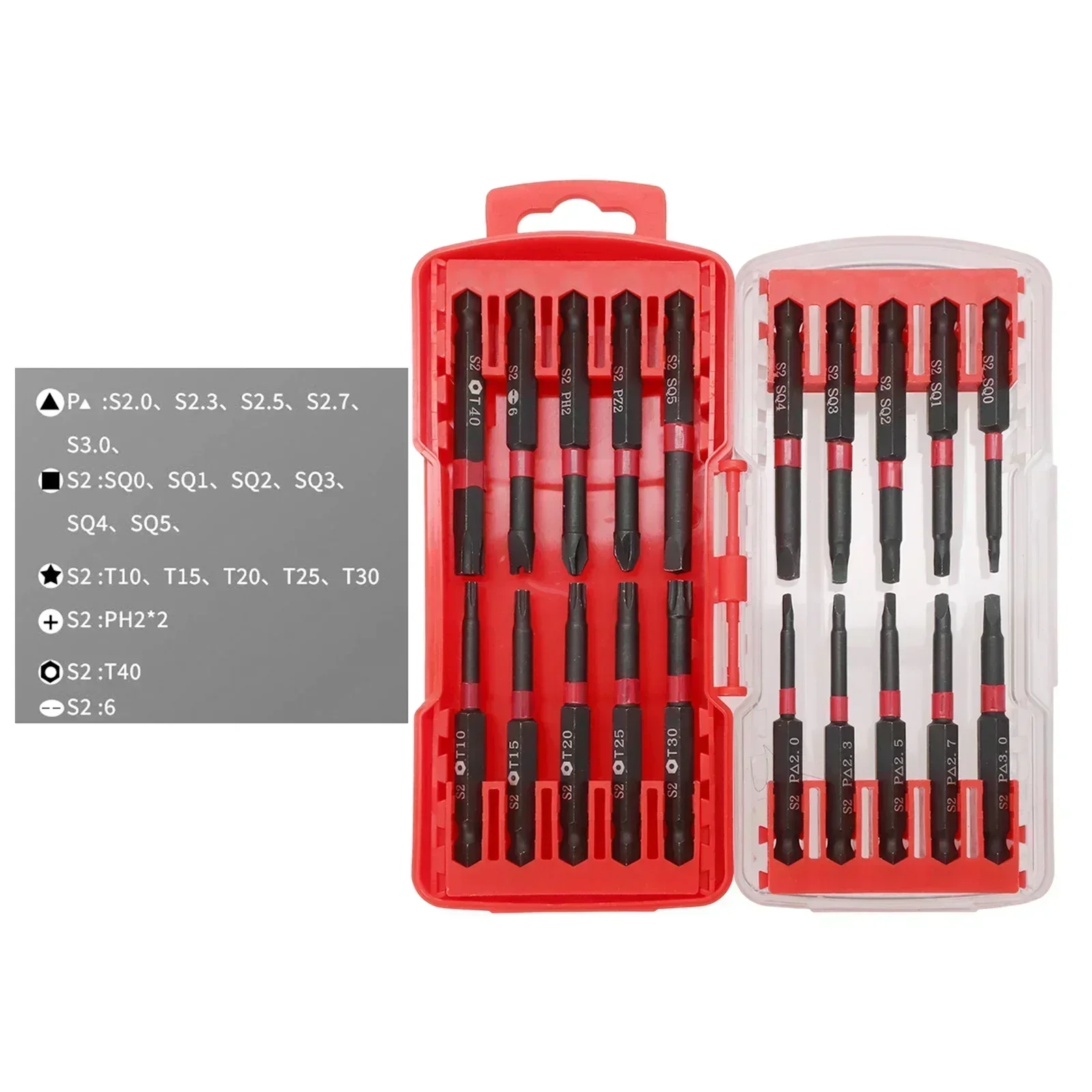 20pcs Multi Screwdriver Bits Set Magnetic Cross Slotted Hex PHO PH1 PH2 ...
