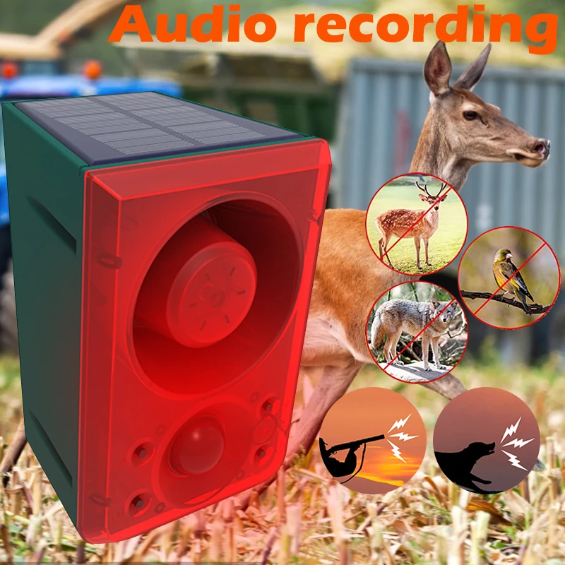 Solar-Motion-Sensor-Alarm-Light-Animal-Repeller-Anti-Wild-Boar-Drive ...