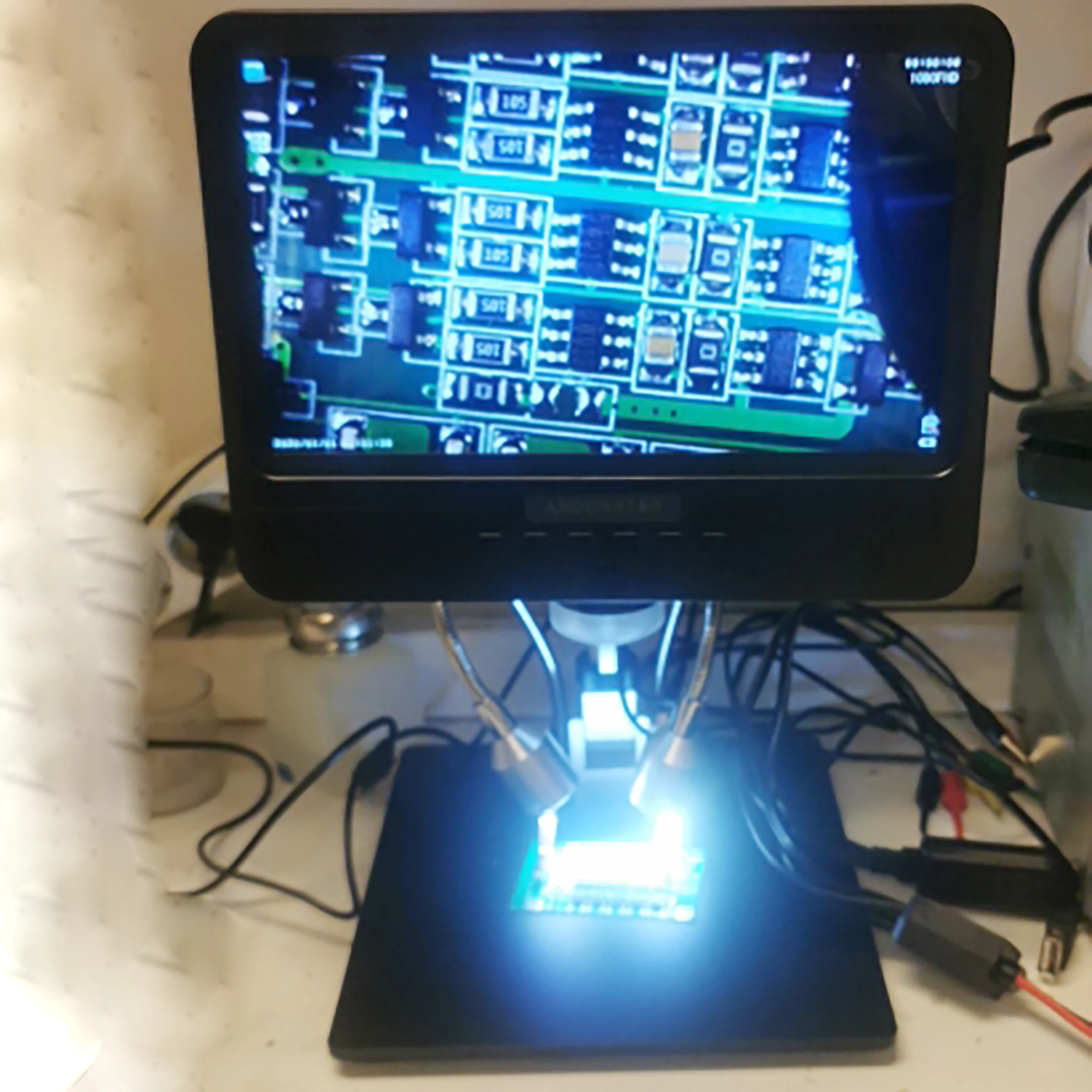 Hot-Microscope-AD208-8-5-Inch-Adjustable-LCD-Display-for-Soldering ...