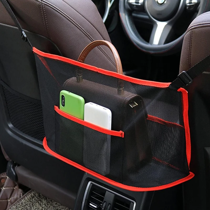 Large-Capacity-Car-Seat-Net-Pocket-Handbag-Purse-Holder-Mesh-Back-Pouch-Between-Seats-Storage ...