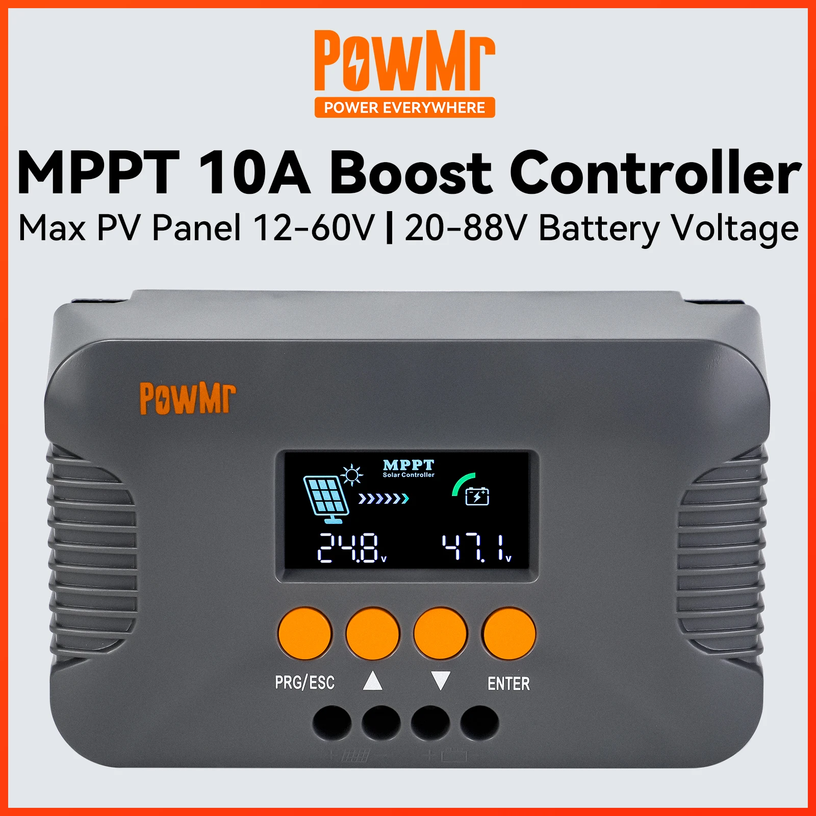 PowMr-Booster-MPPT-Solar-Charge-Controller-10A-for-24V-36V-48V-60V-72V ...