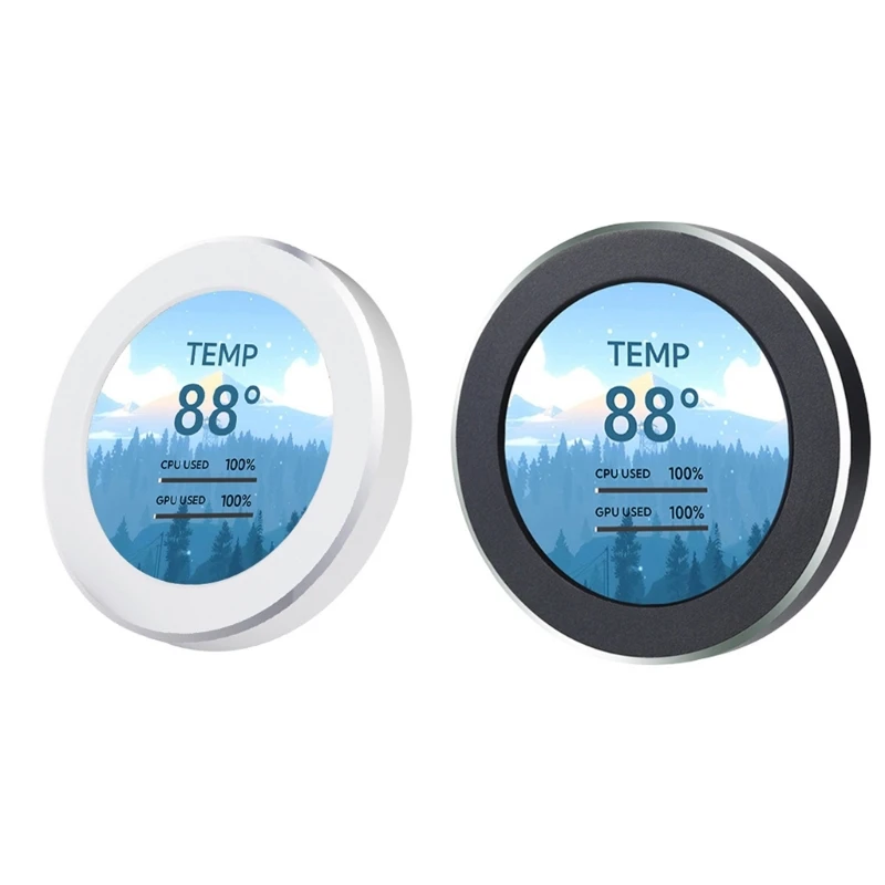 2.1 Polegada Round IPS USB Water Cooler Screen LCD Display para CPU GPU ...