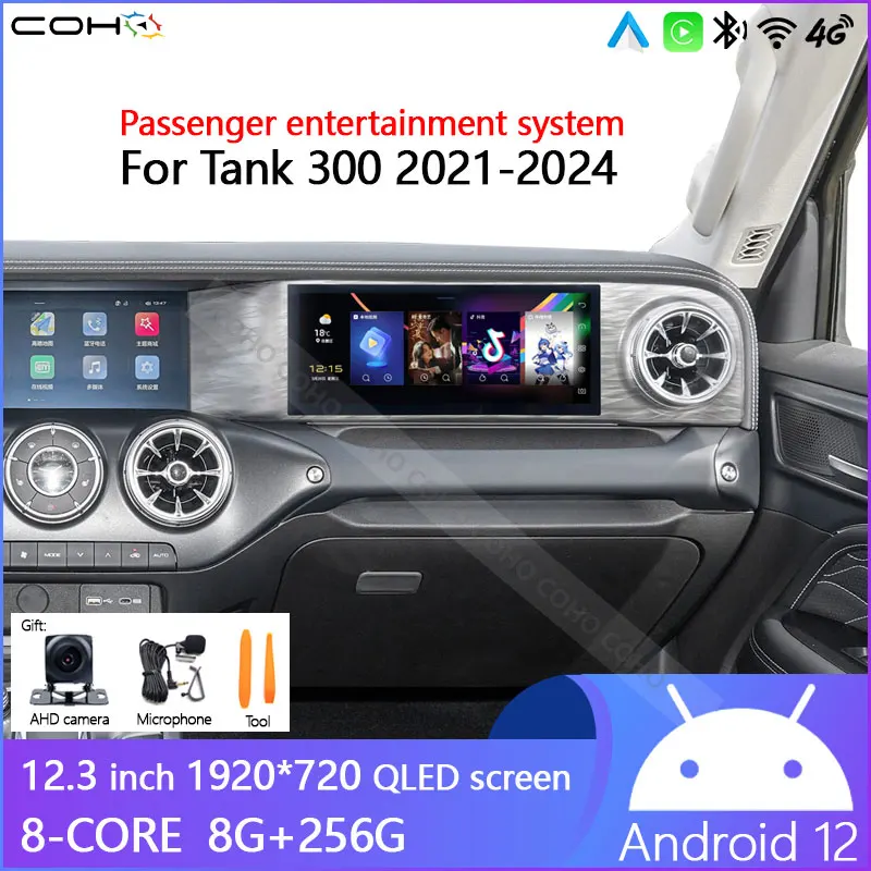For-Tank-300-2021-2024-Car-Android-Multimedia-Player-Passenger ...