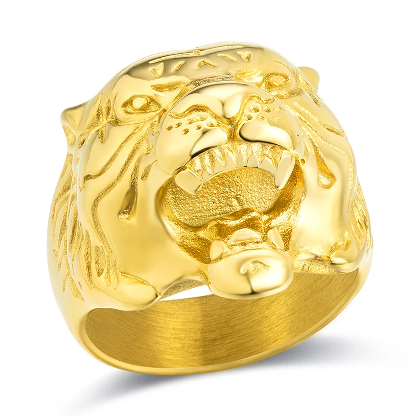Luxury-Fashion-stainless-steel-gold-ring-for-men-non-fading-hip-hop-rap ...