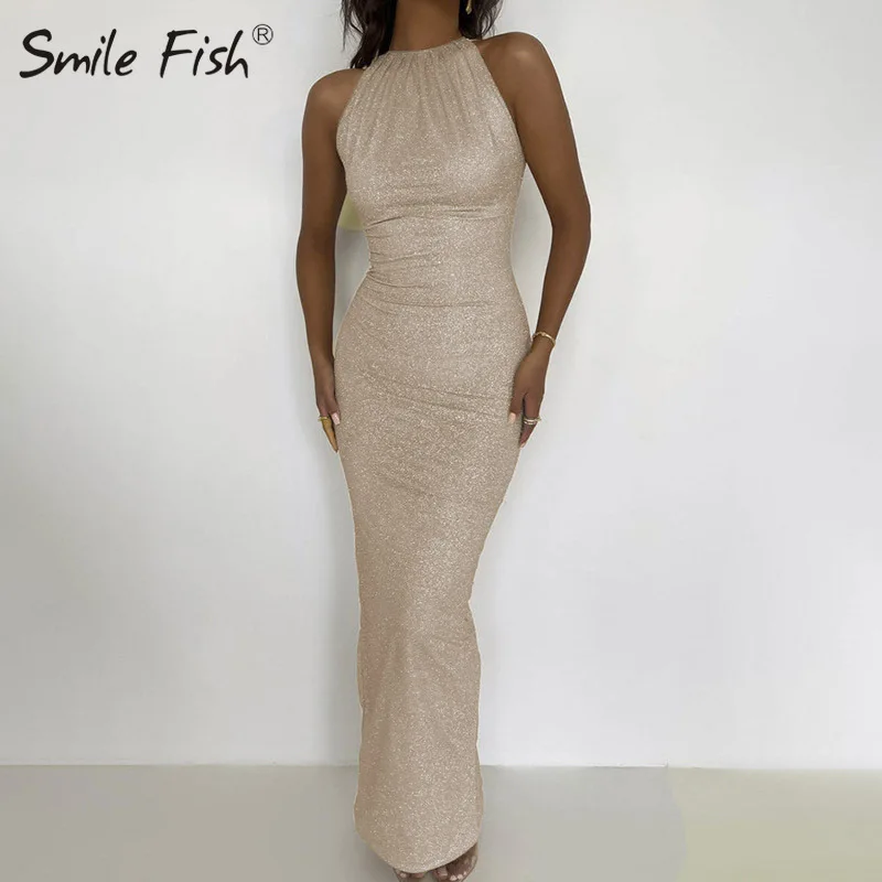 Sparkle Sexy Bodycon Dress Elegant Sleeveless Glitter Party Bandage ...