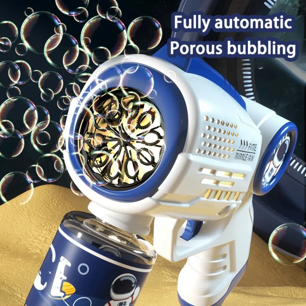 Astronaut-Electric-Automatic-Light-Bubble-Machine-Bubbles-Gun-Summer-Beach-Bath-Outdoor-Game-Toy ...