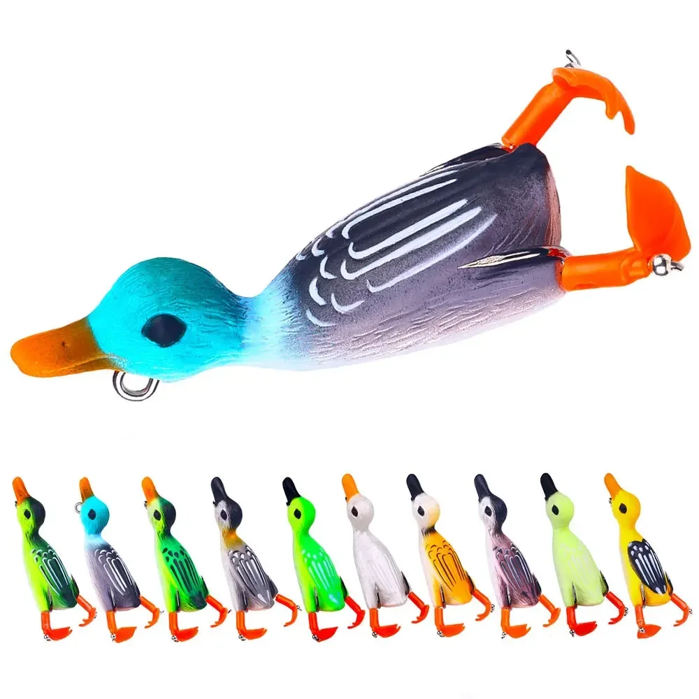 Topwater-Ducking-Soft-Lures-8cm-10g-Double-Propeller-Flipper-Duck ...