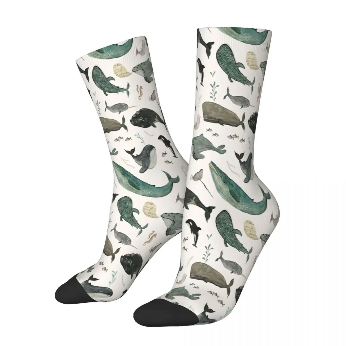 Song-Orcinus-Orca-Whale-Dolphin-Socks-Male-Mens-Women-Winter-Stockings ...