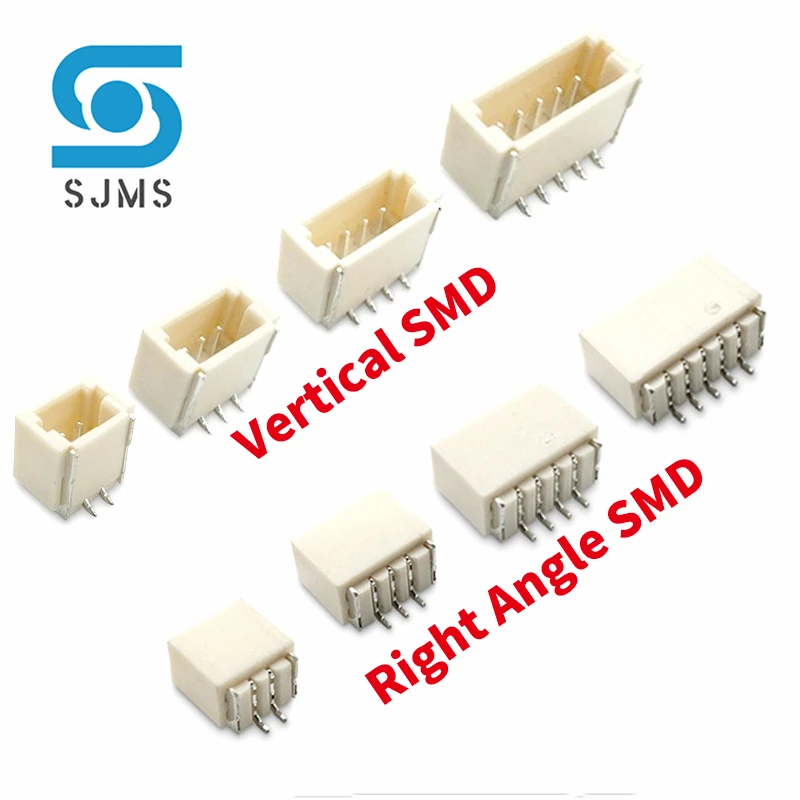 20pcs-SH1-0-SMD-SMT-1-0MM-Pitch-Male-pin-header-Vertical-Right-Angle ...