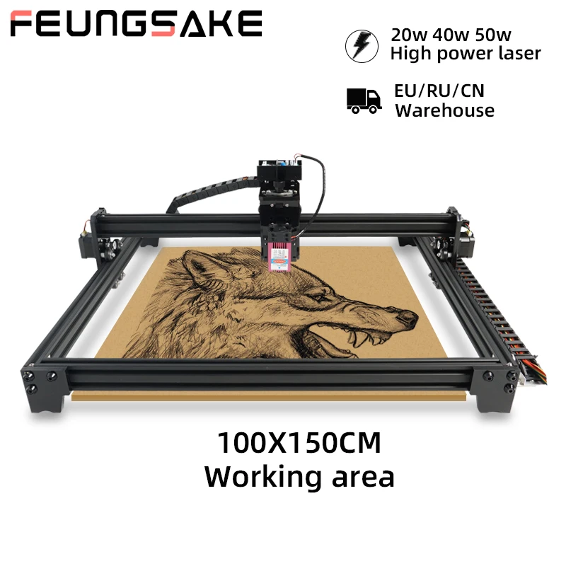 Cnc Laser Engraving Cutting Machine Cut Wood 50w Laser Printer Laser ...