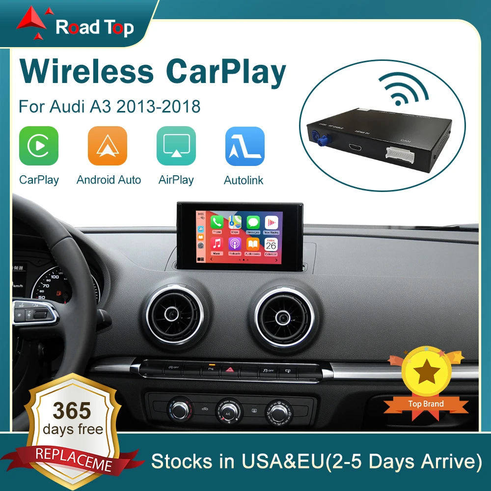 Wireless-Apple-CarPlay-Android-Auto-Interface-for-Audi-A3-2013-2018 ...