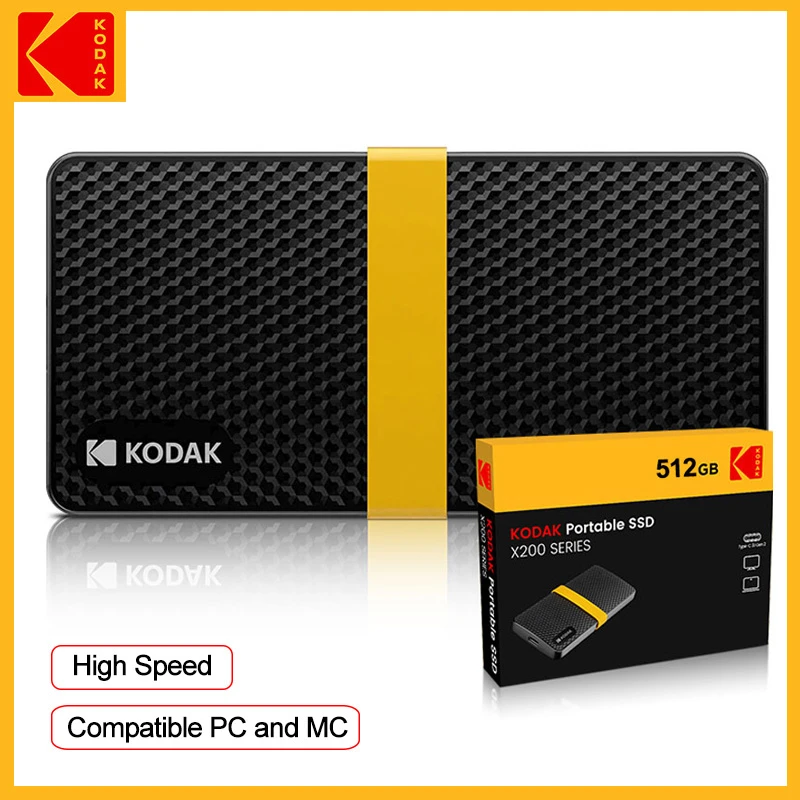 Kodak disco duro externo NVME SSD para ordenador portátil, unidad de estado sólido HD de 2tb, M ...