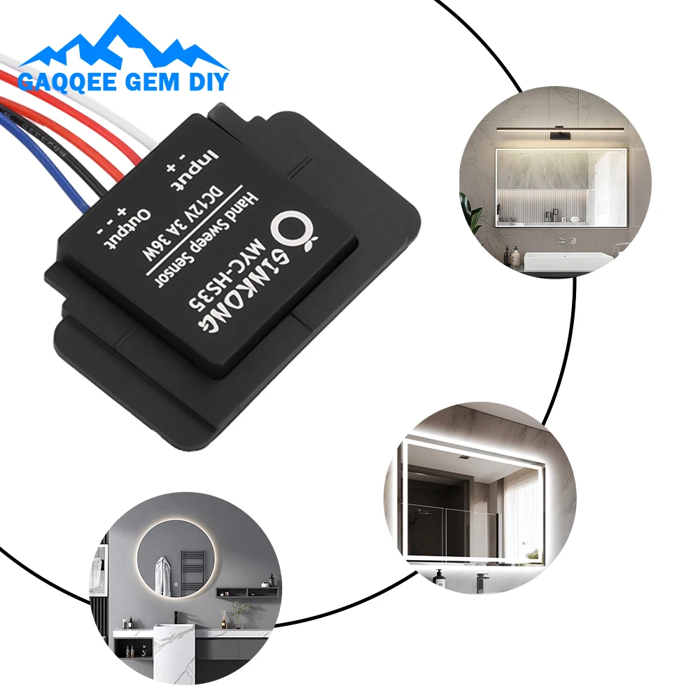 DC 12V Sensor Switch Module LED Light Dimmer Intelligent Hand Sweep ...