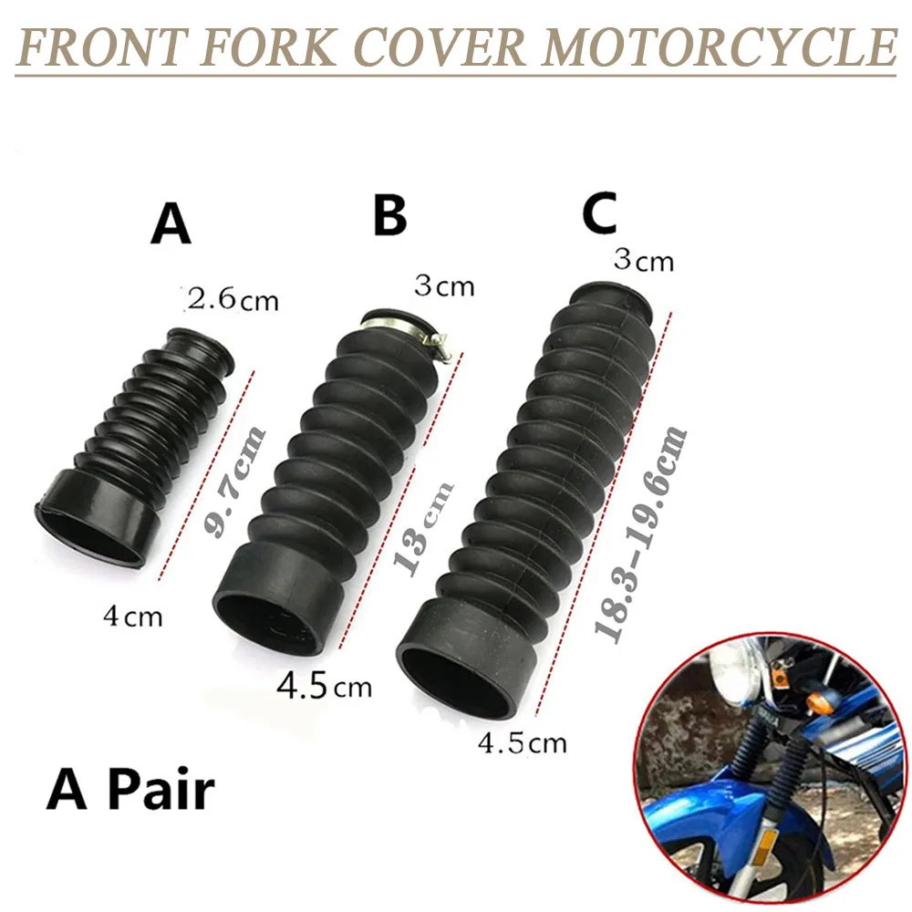 For-Yamaha-HONDA-Front-Fork-Cover-Motorcycle-30MM-26MM-Dust-Cover-Guard-Gaiter-Boots-Shock ...