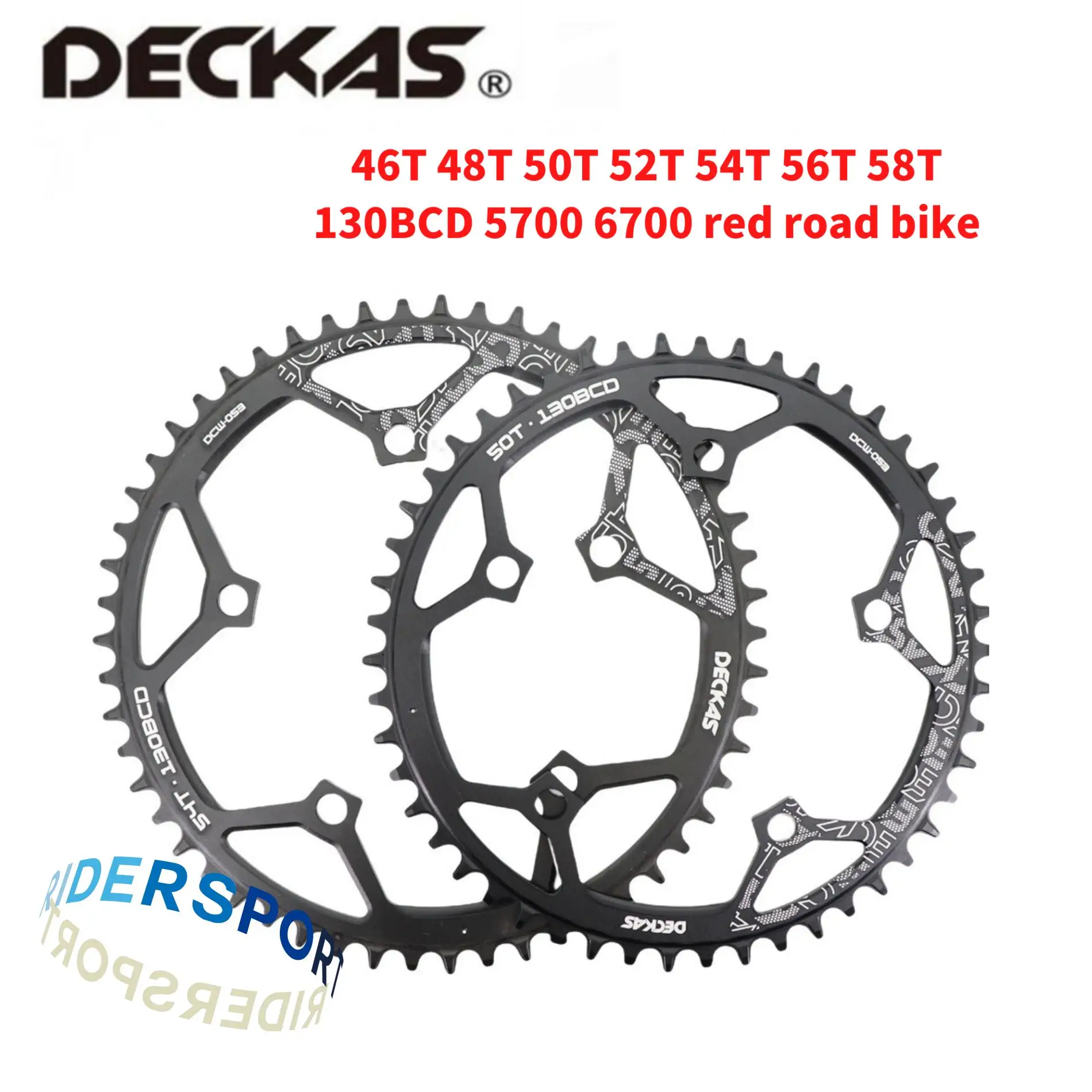 Deckas-Chainring-130-BCD-Round-For-Shimano-5700-6700-50-52-54-56-58 ...