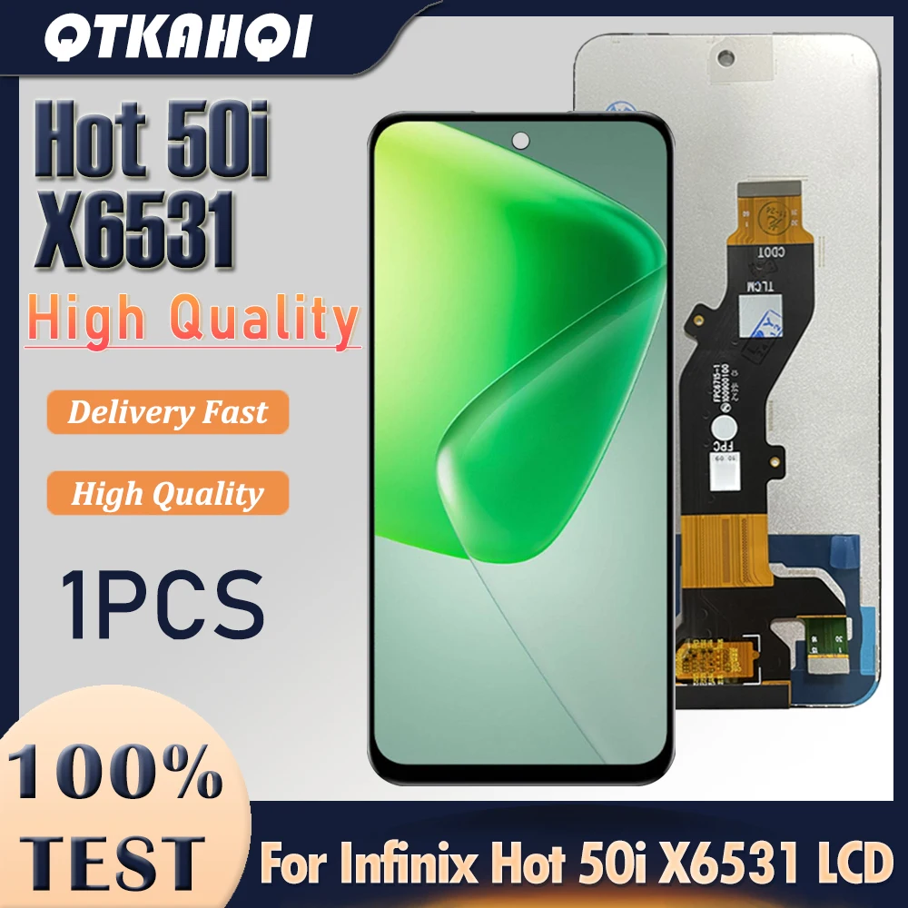 Pantalla LCD de 6,7 pulgadas para Infinix Hot 50i X6531 X6531B, montaje ...