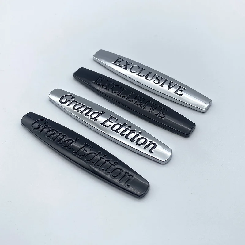 2pcs Car Emblem Trunk Badge Auto Decals Grand Edition Exclusive Sticker ...