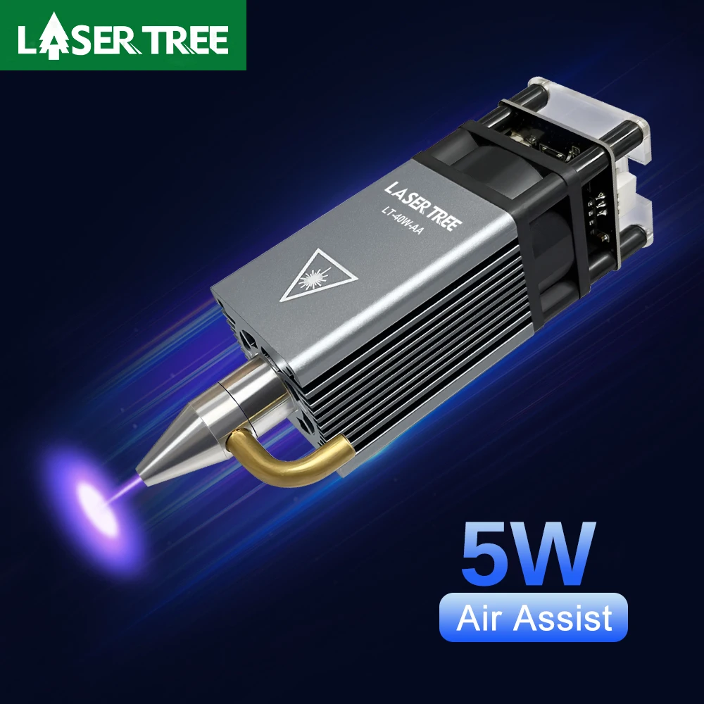 LASER-TREE-40W-Air-Assist-Metal-Nozzle-Laser-Head-450nm-Blue-Light ...