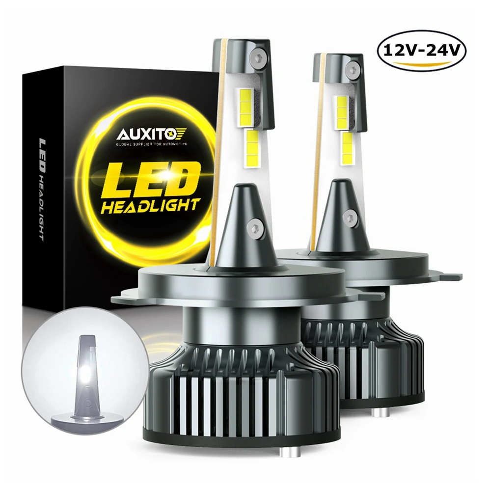 AUXITO-2X-12V-24V-H4-LED-High-and-Low-Beam-Headlight-Bulb-Canbus-Error ...