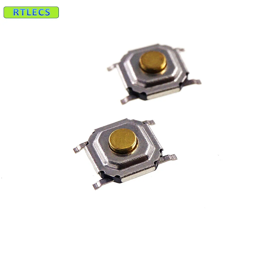 10pcs Tact 4x4x1.5mm (5.2x5.2x1.5mm) 4pins Low Profile Miniature Smt ...