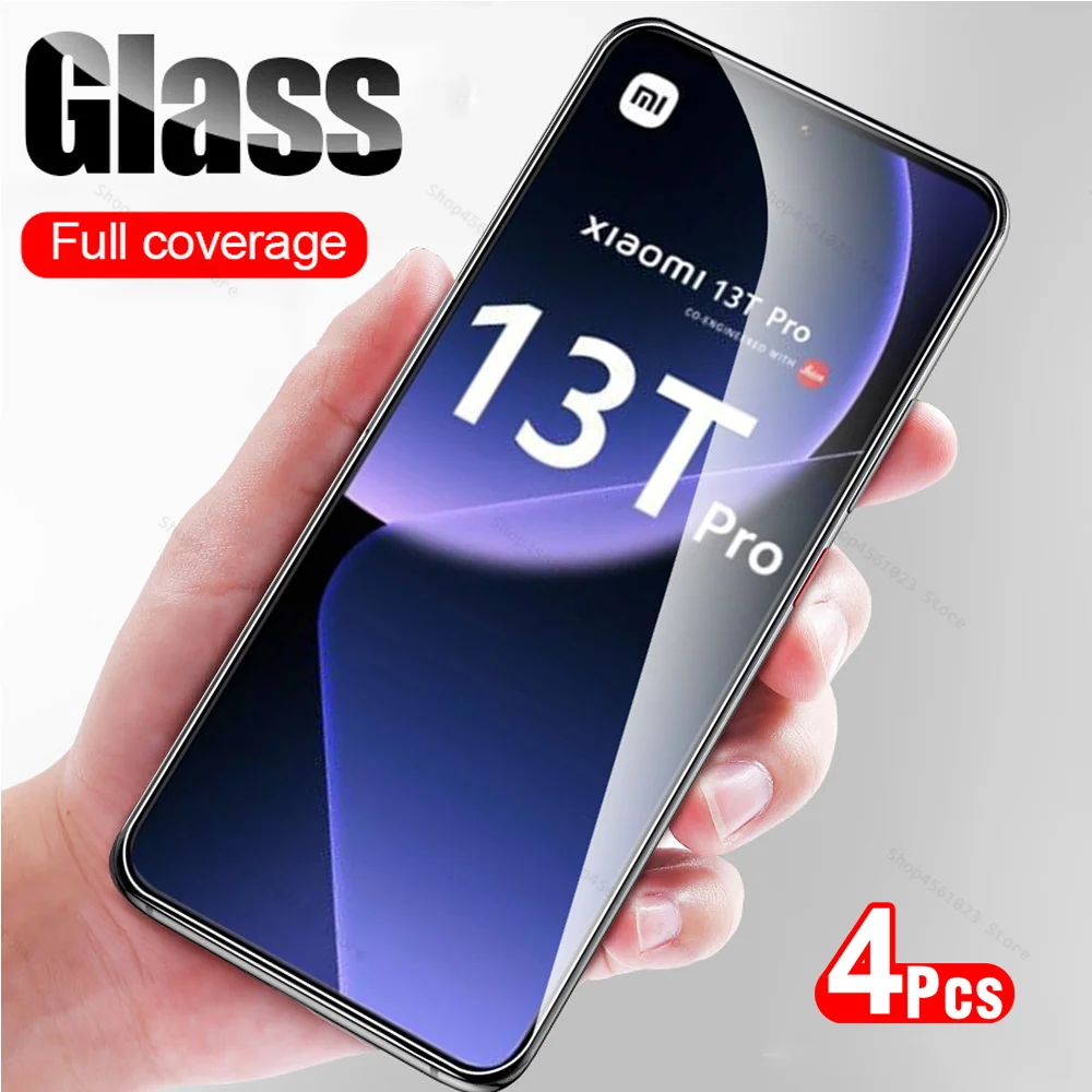 4Pcs Tempered Glass Case For Xiaomi 13T Pro Screen Protector Xaomi ...