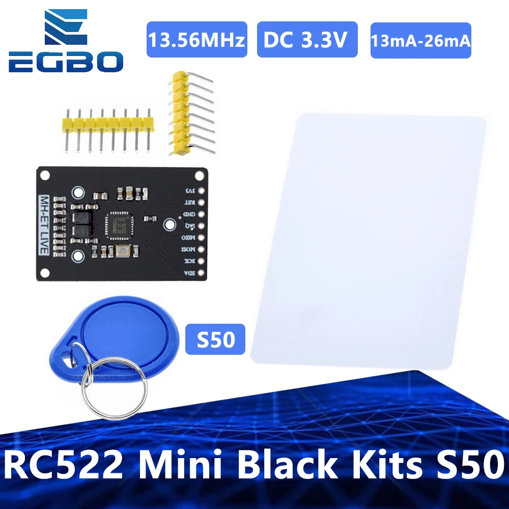 RFID-module-RC522-mini-Kits-S50-13-56-Mhz-6cm-With-Tags-SPI-Write-Read ...