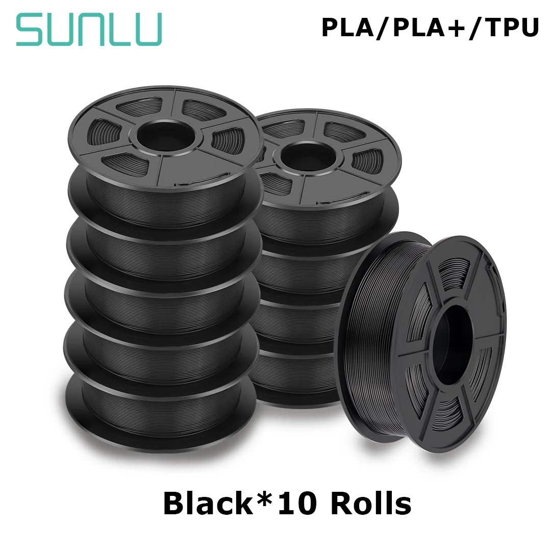 SUNLU PLA PLUS Filament 5/10KG 3D Printer Filament pla +/Pla/Tpu 10pcs ...