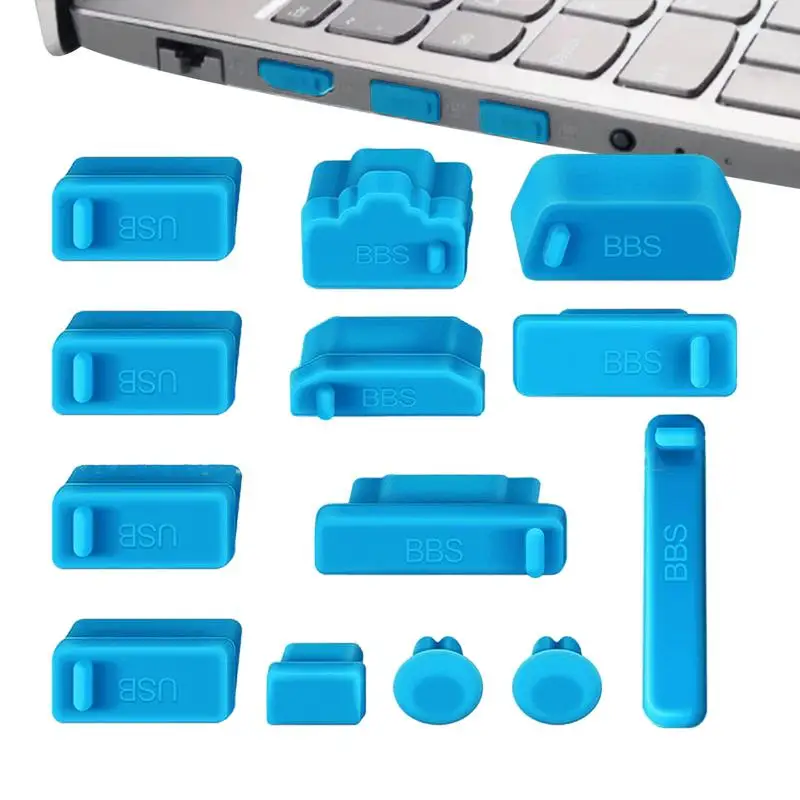 USB-Dust-Cover-13pcs-Silicone-Anti-Dust-Cover-Laptop-Port-Protection ...