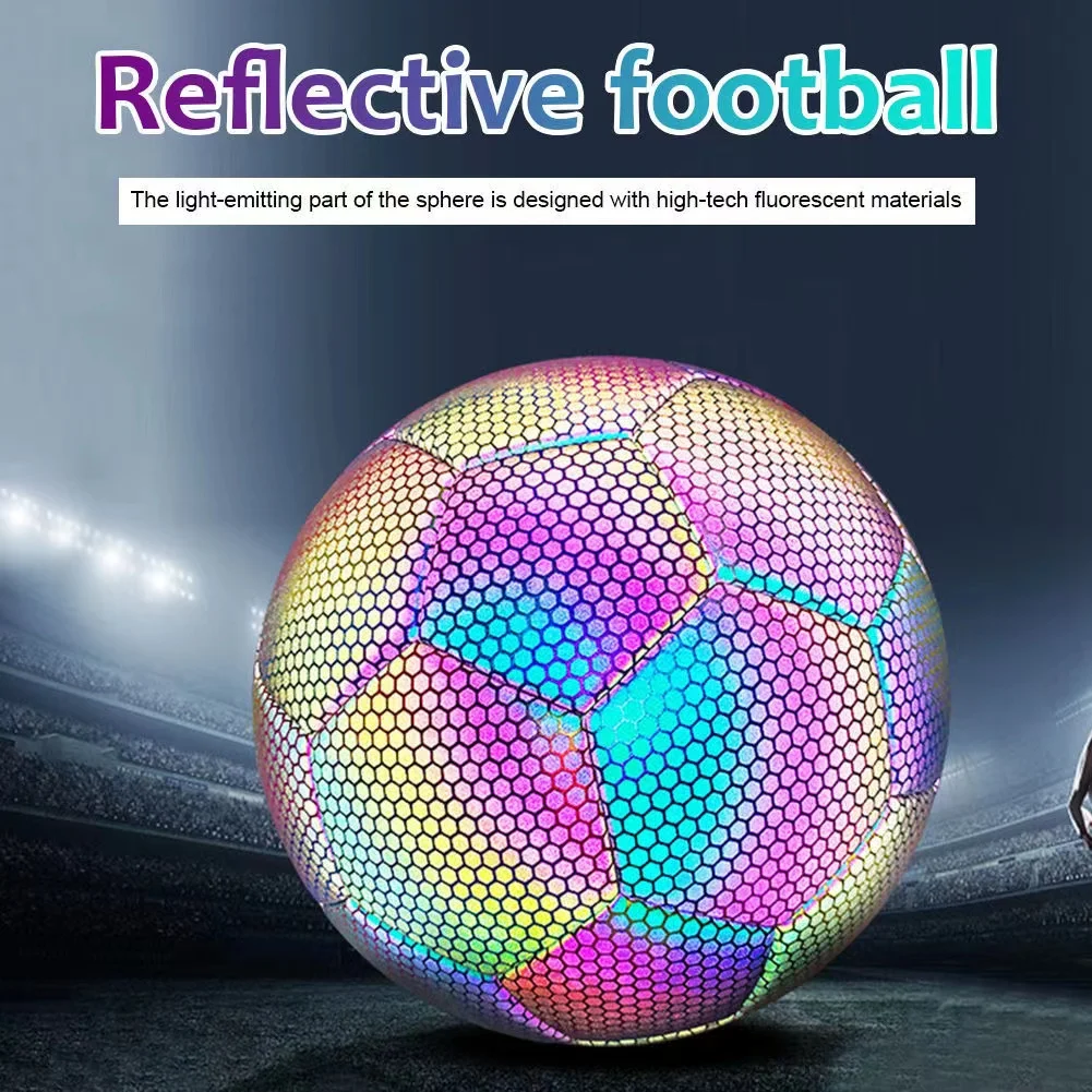 Reflective-Soccer-Ball-Glowing-Reflect-Luminous-Football-Ball-PU-Non ...