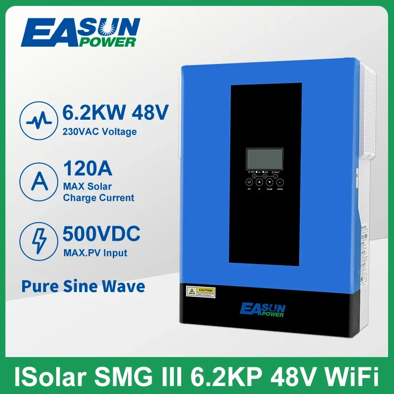 EASUNPOWER-Hybrid-Solar-Inverter-6200W-Pure-Sine-Inverter-120A-MPPT ...