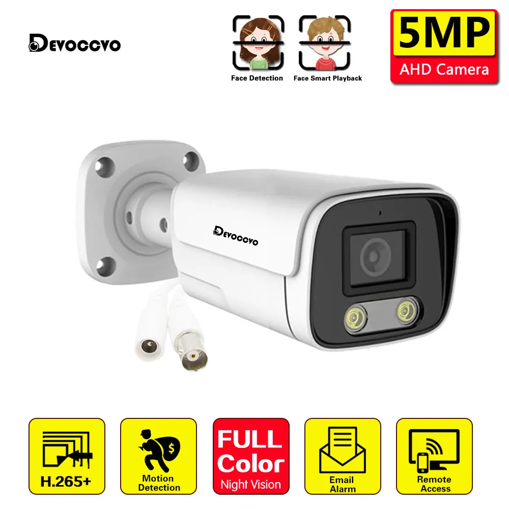 5MP-AHD-CCTV-Security-Bullet-Camera-BNC-Outdoor-Face-Detection-XMEYE ...