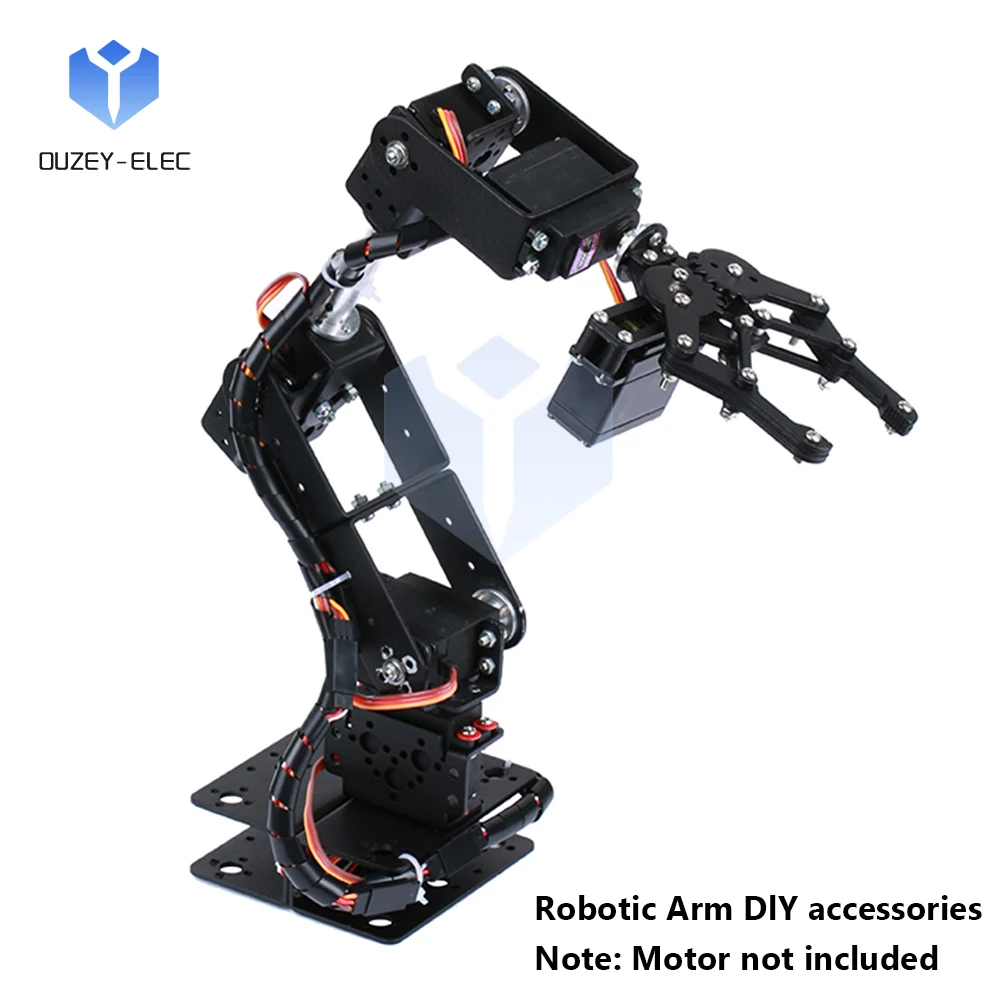 6-DOF-Robotic-Arm-Gripping-Clamp-Robot-Intelligent-Robot-DIY-Kit-Metal ...